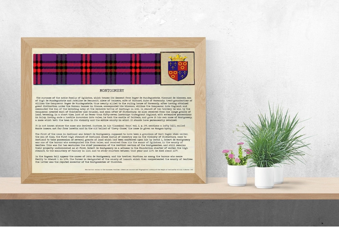 Clan Montgomery Vintage Poster - Etsy