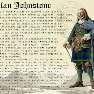 Clan Johnstone Scottish History Poster - Etsy