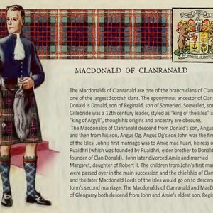 Clan Macdonald of Clanranald Vintage Poster - Etsy
