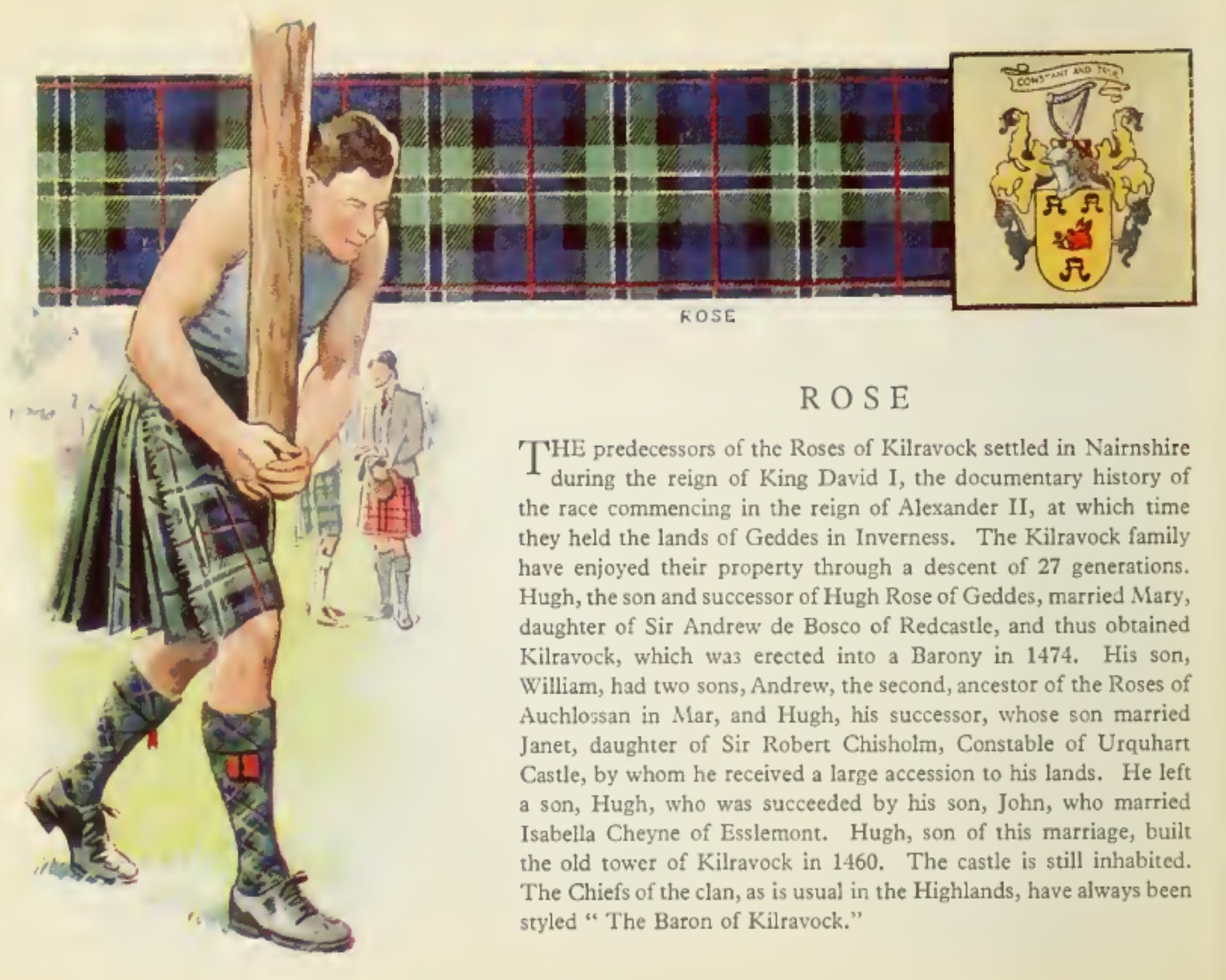 Clan Rose Vintage Poster - Etsy Canada