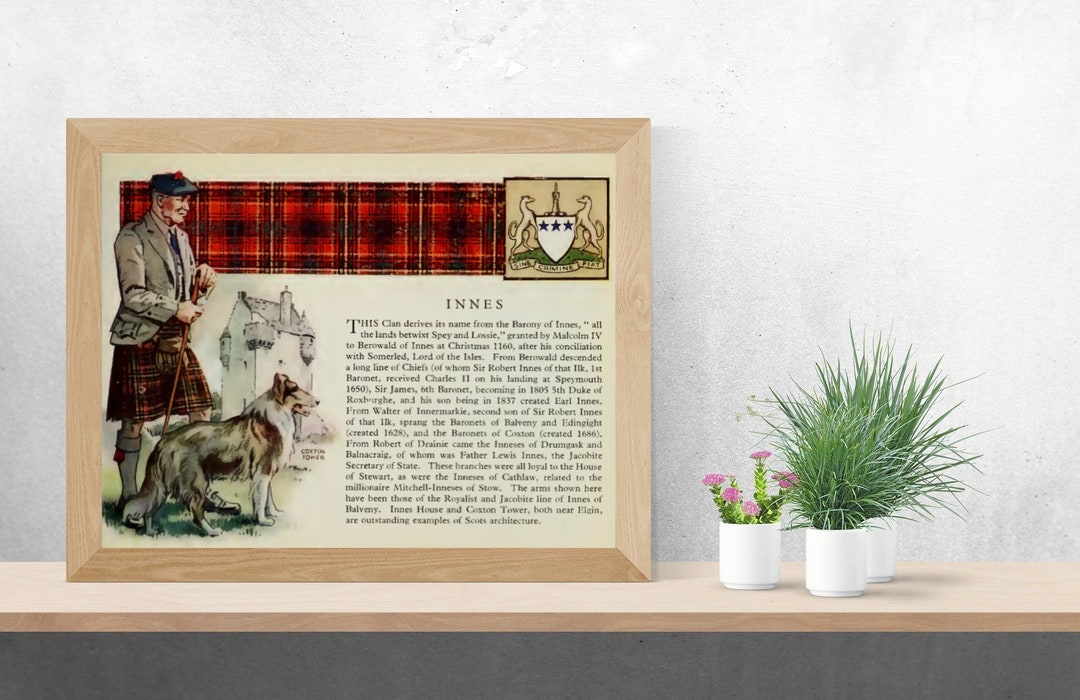 Clan Innes Vintage Poster - Etsy