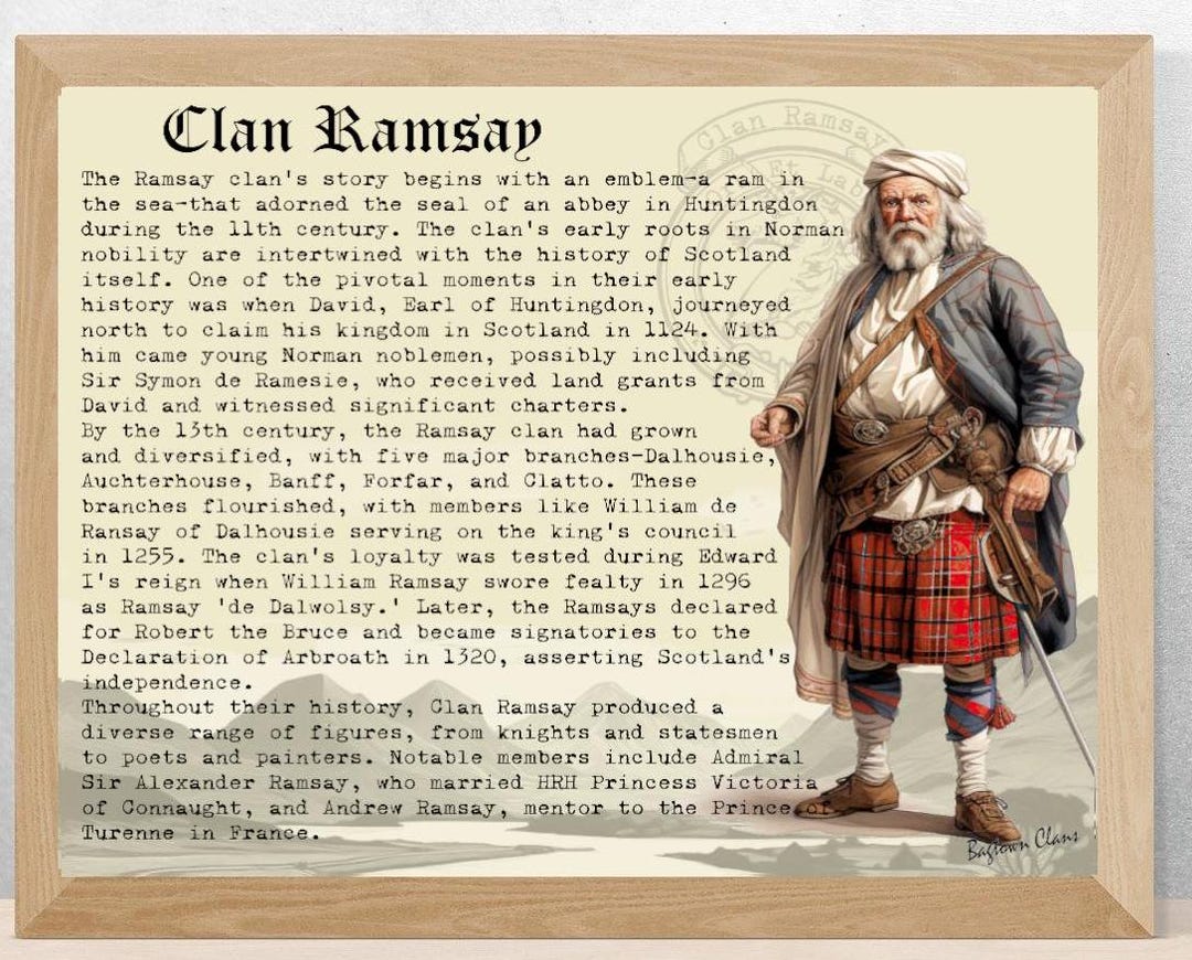 Clan Ramsay Scottish History Poster - Etsy