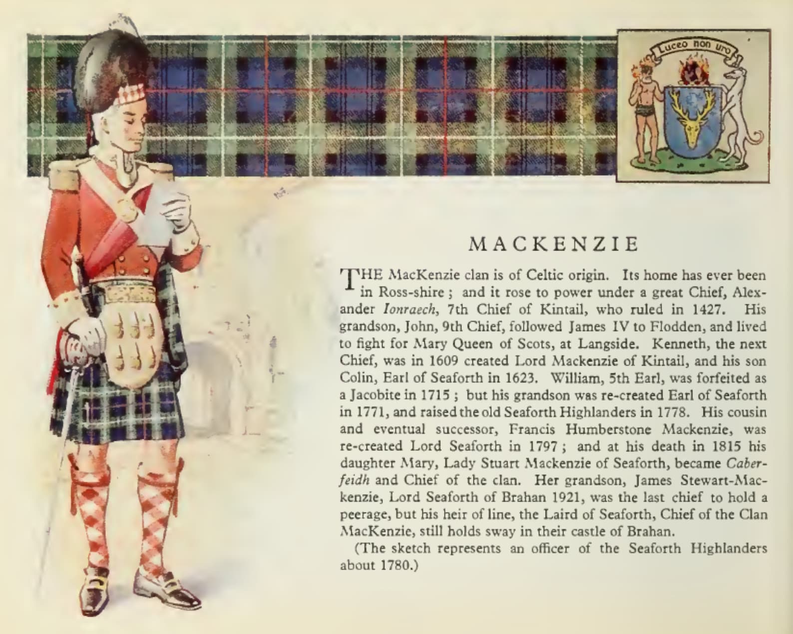 Clan Mackenzie Vintage Poster - Etsy
