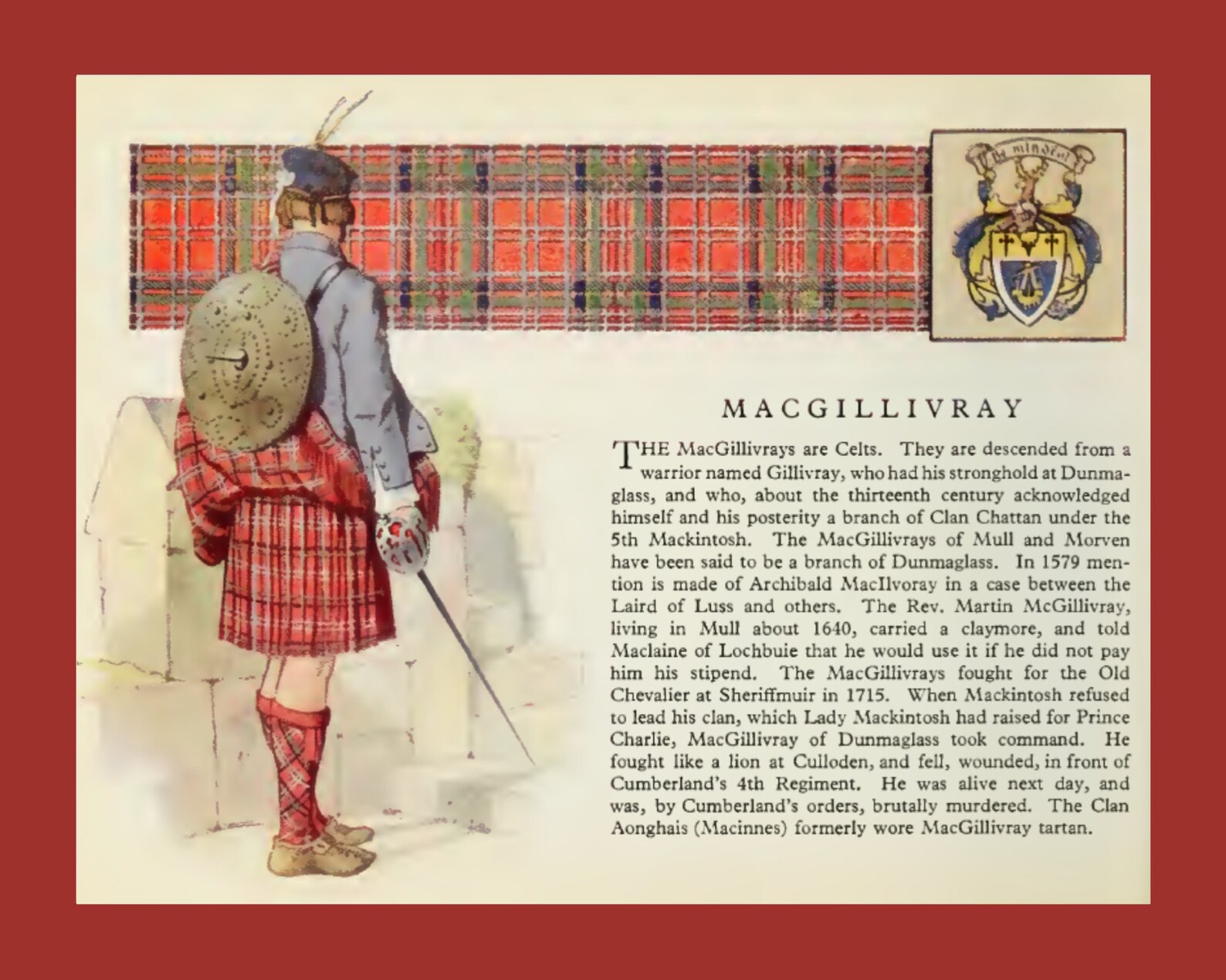 Clan Macgillivray Vintage Poster - Etsy