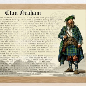 Clan Graham Scottish History Poster - Etsy