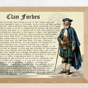 Clan Forbes Scottish History Poster - Etsy
