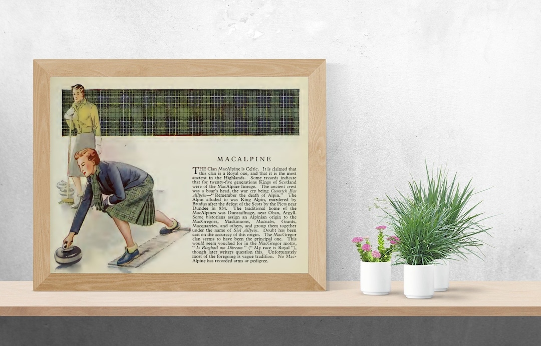 Clan Macalpine Vintage Poster - Etsy