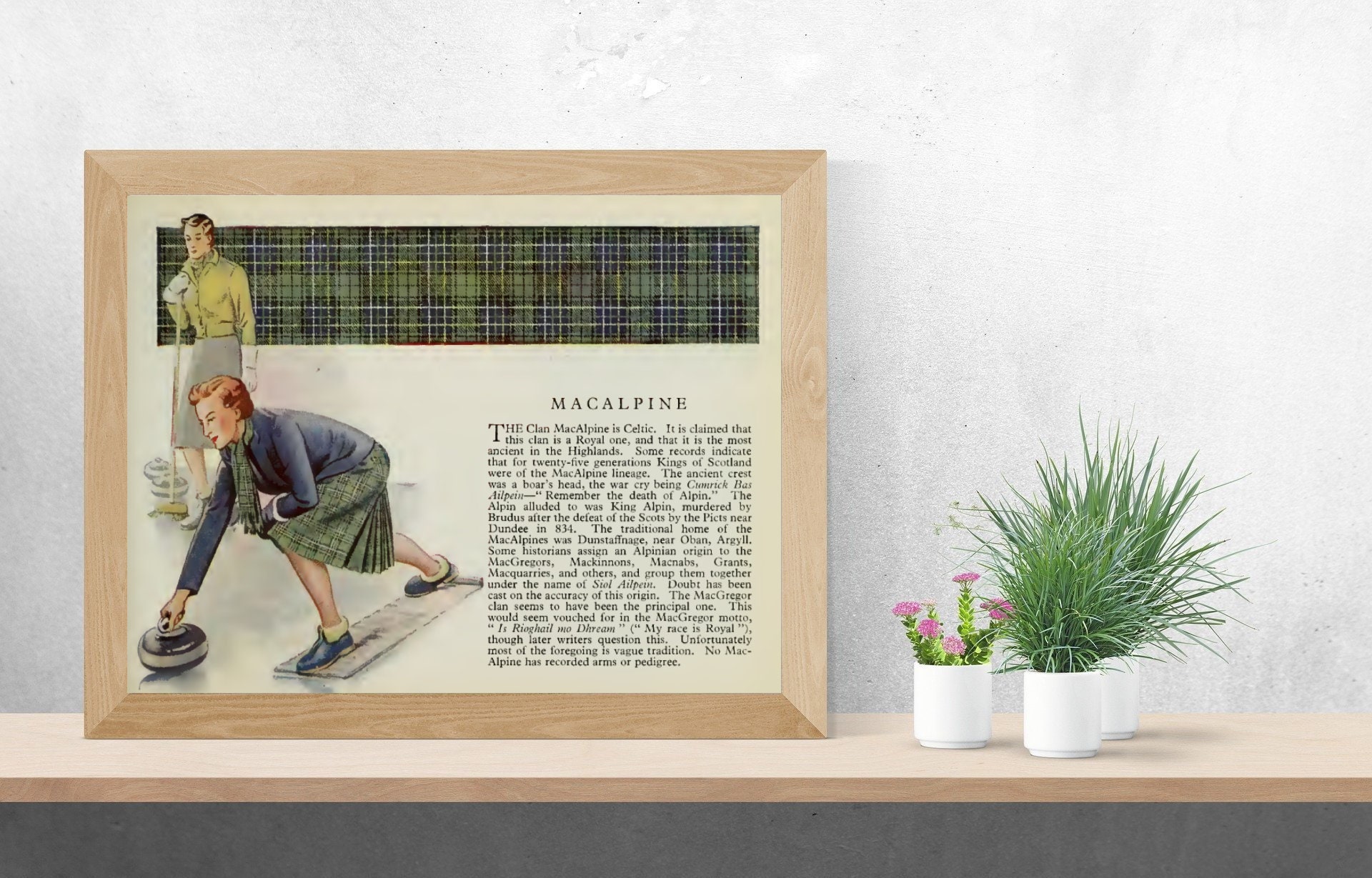Clan Macalpine Vintage Poster - Etsy