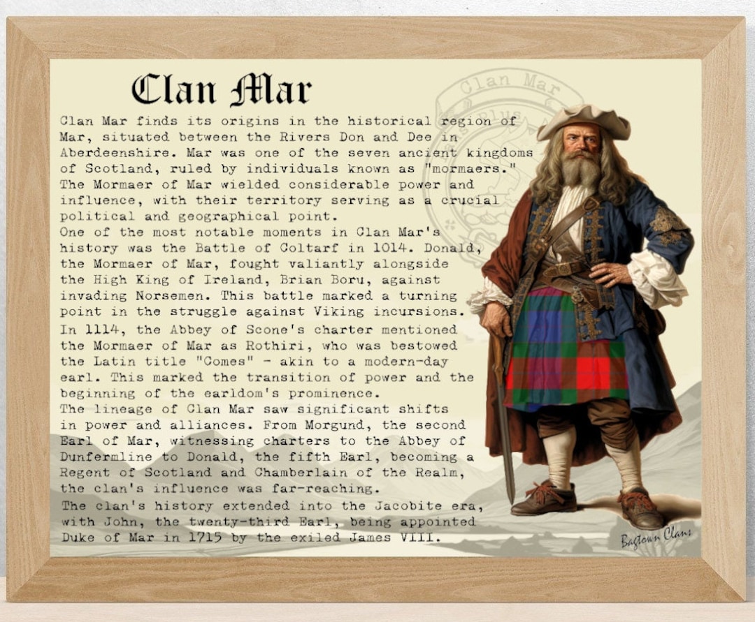 Mar Scottish History Poster - Etsy