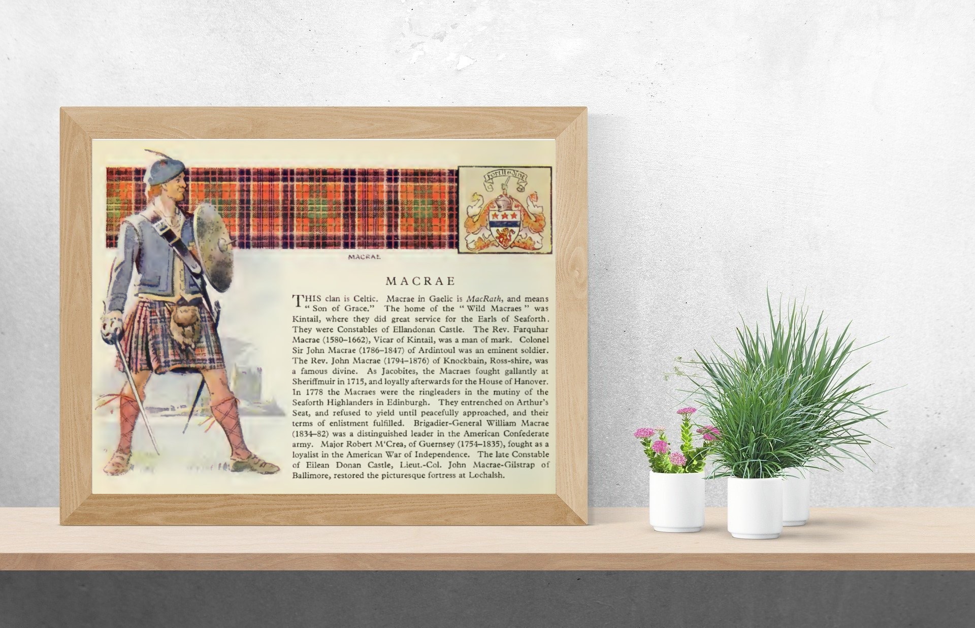 Clan Macrae Vintage Poster - Etsy