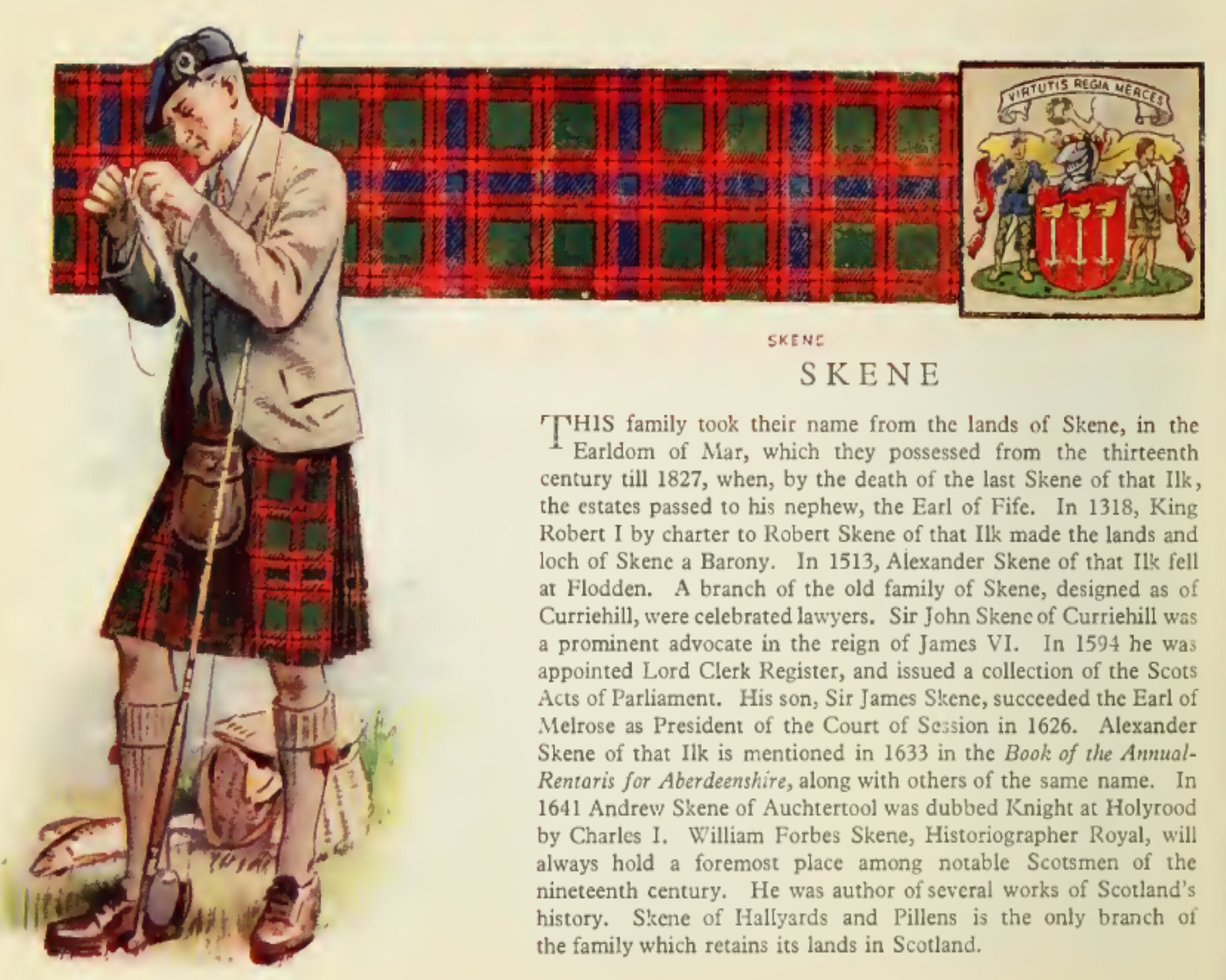 Clan Skene Vintage Poster - Etsy