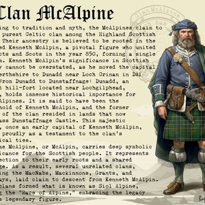 Clan Mcalpine Scottish History Poster - Etsy