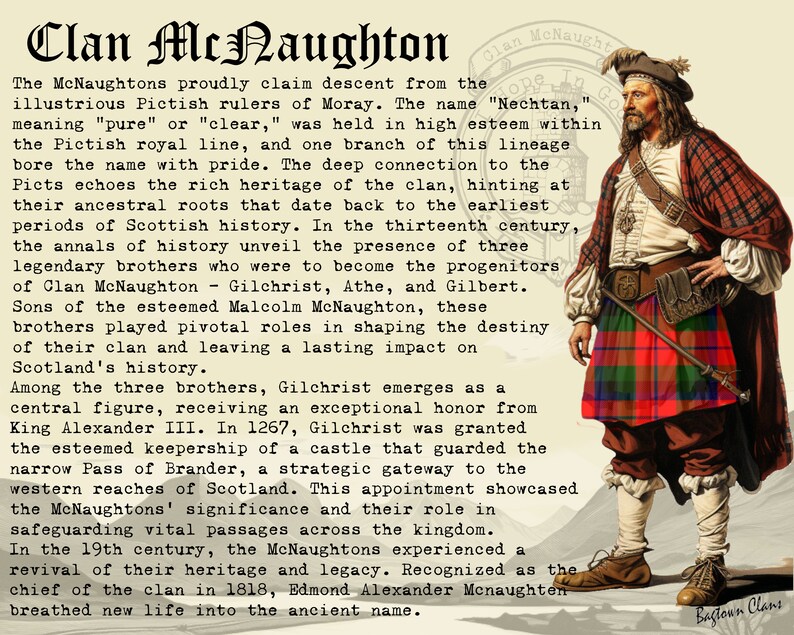 Mcnaughton Scottish History Poster - Etsy