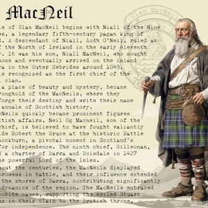 Macneil Scottish History Poster - Etsy