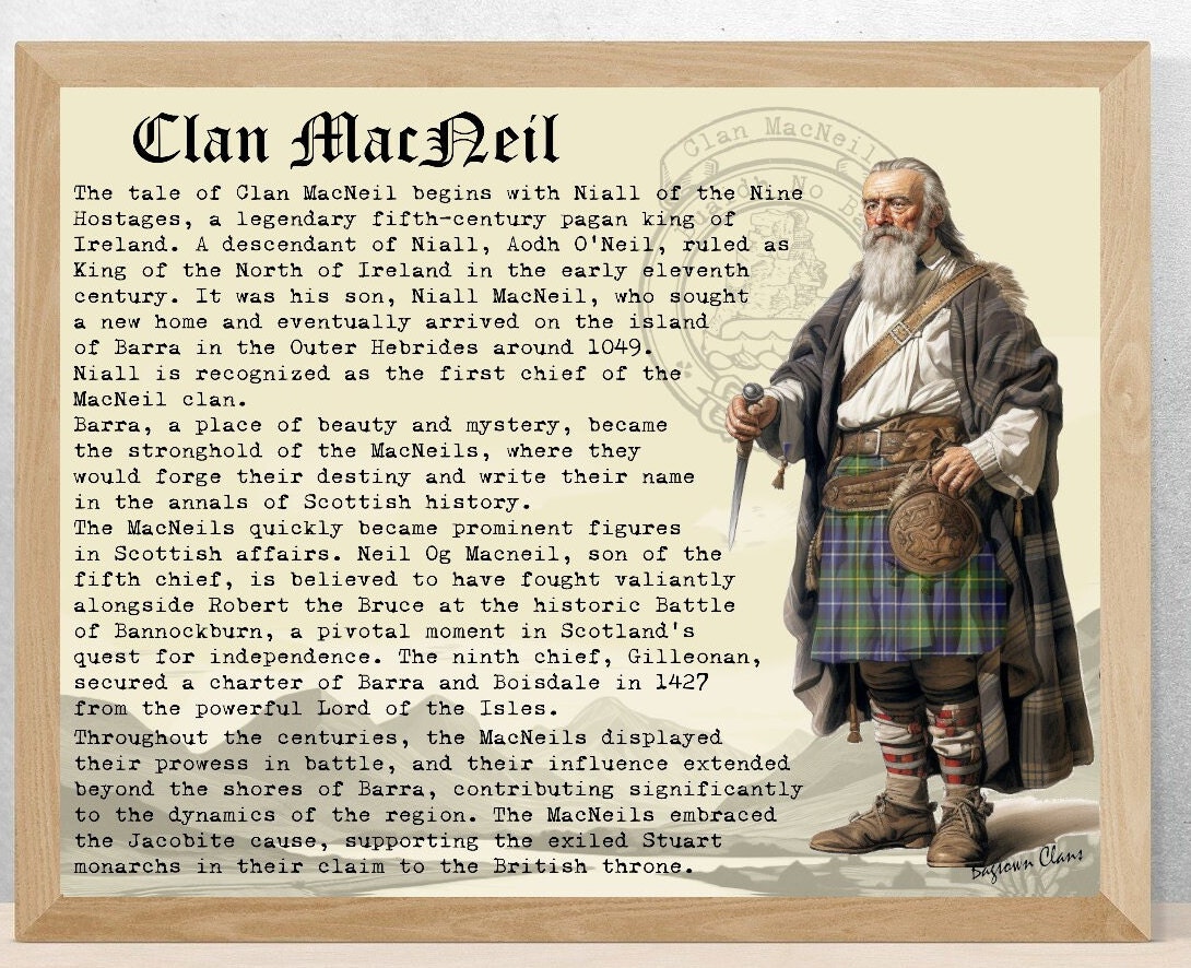 Macneil Scottish History Poster - Etsy