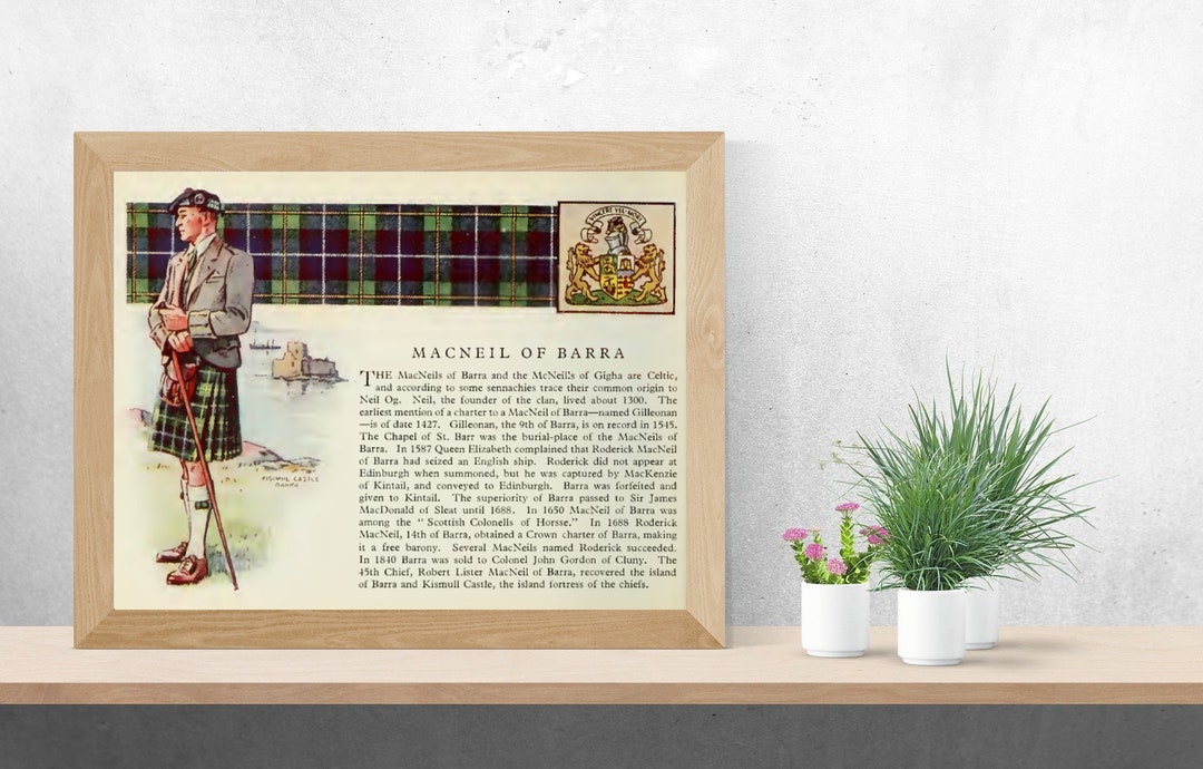 Clan Macneil Vintage Poster - Etsy