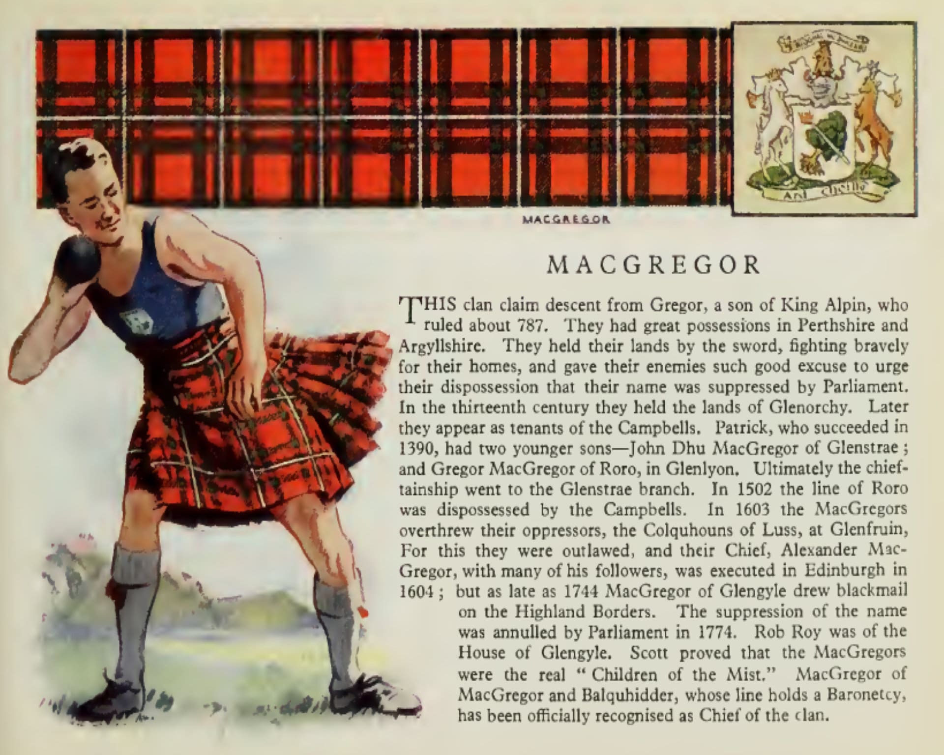 Clan Macgregor Vintage Poster - Etsy