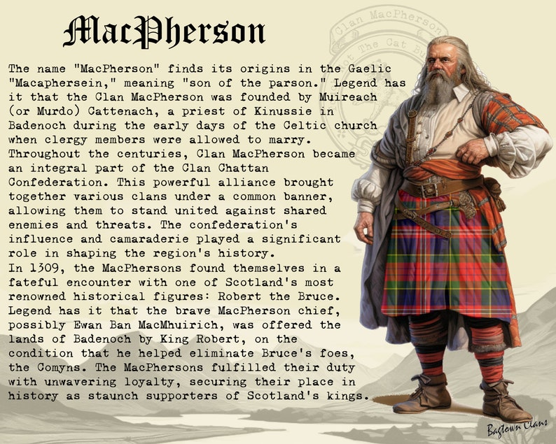 Macpherson Scottish History Poster - Etsy