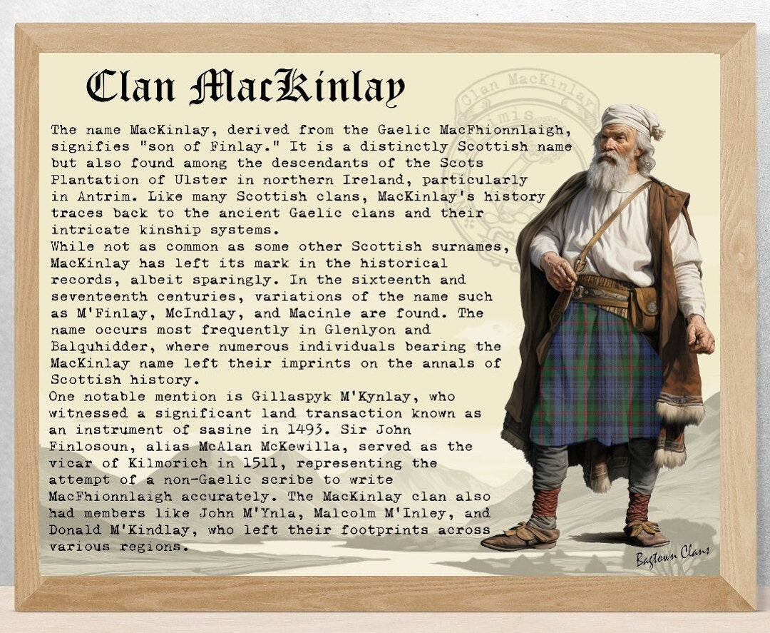 Clan Mackinlay Vintage Poster - Etsy