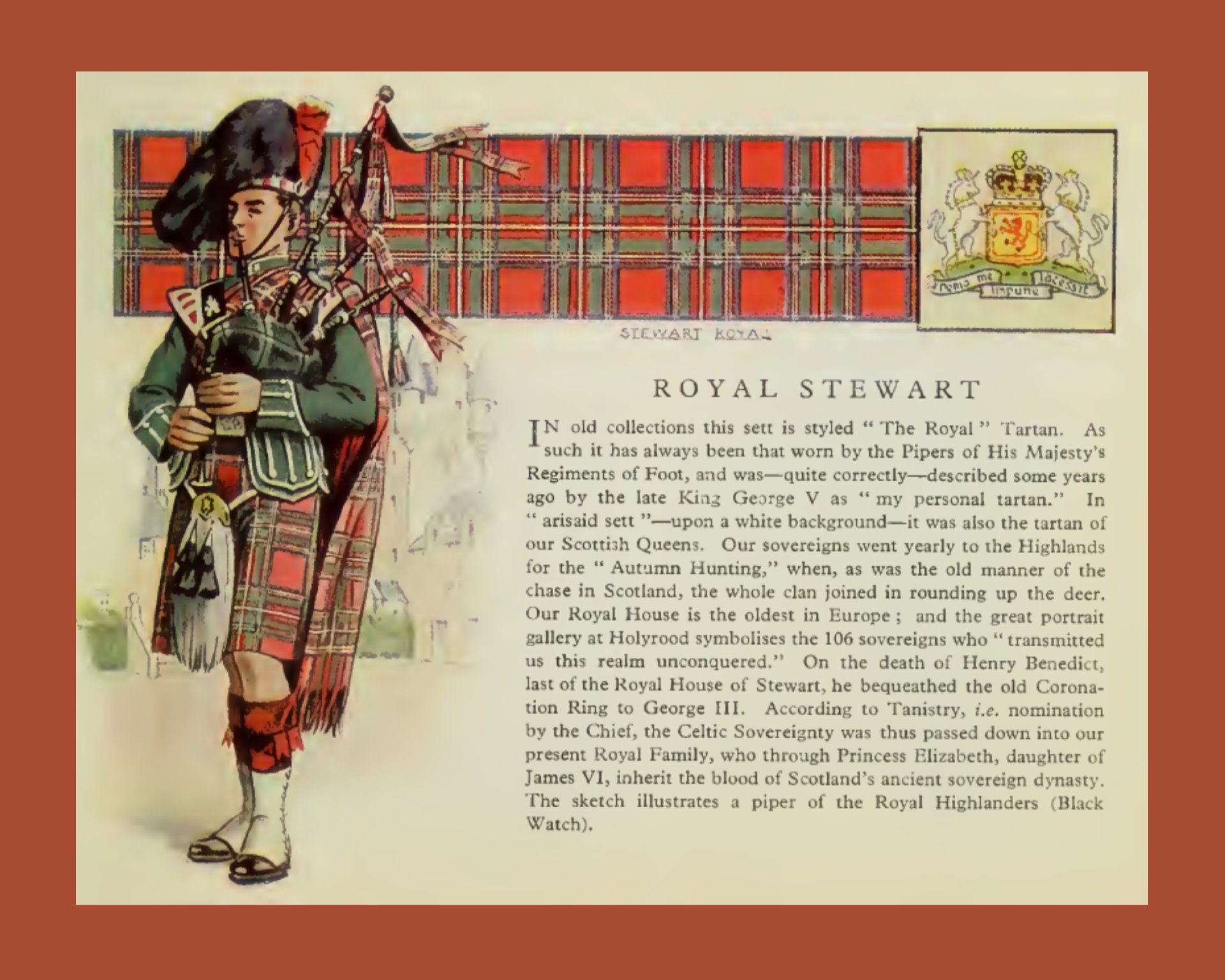 Clan Stewart Vintage Poster - Etsy