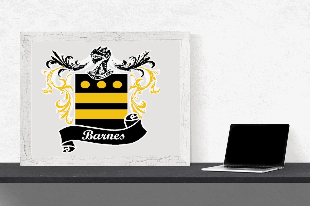 Barnes Coat of Arms - Etsy