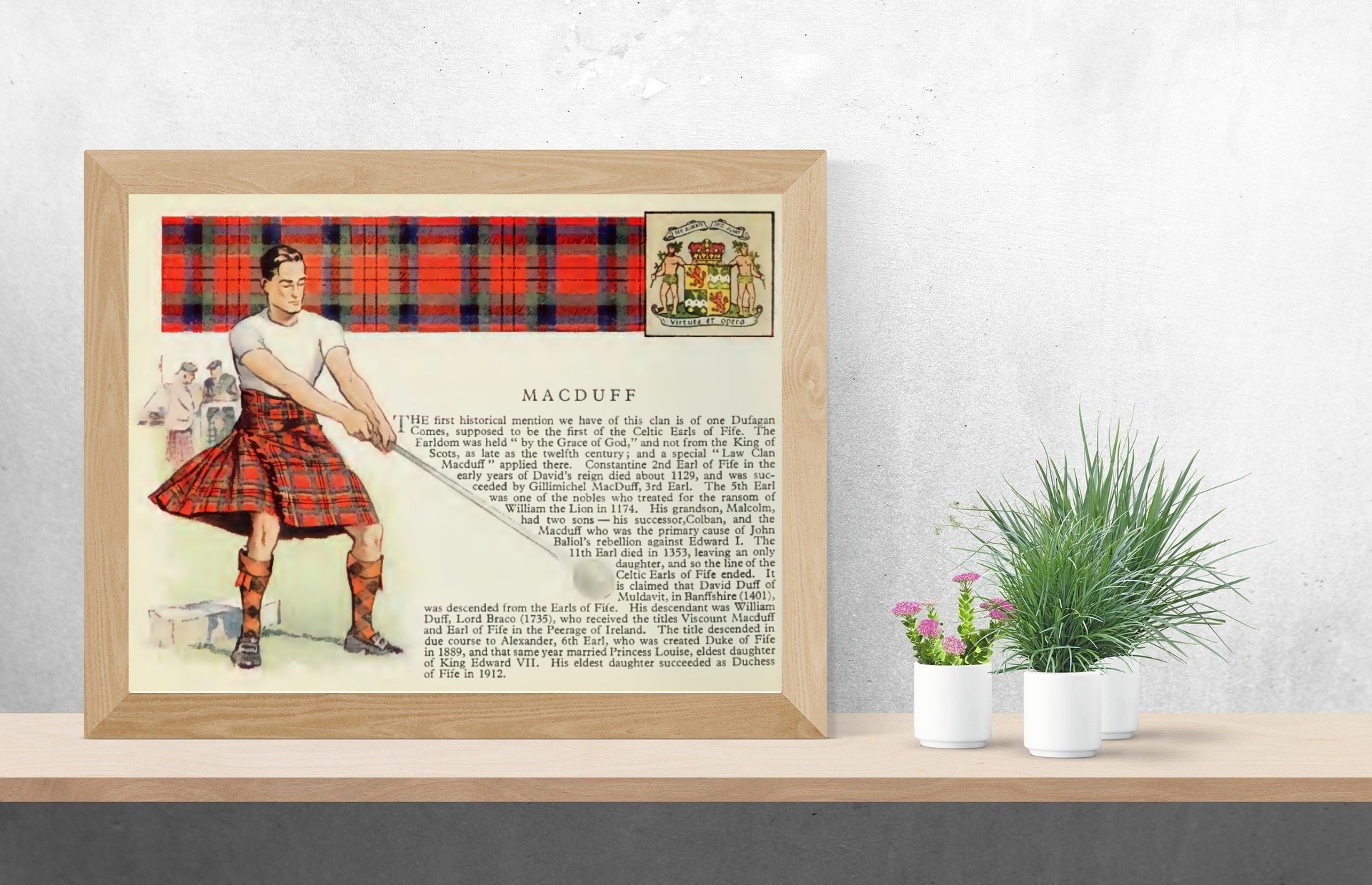 Clan Macduff Vintage Poster - Etsy