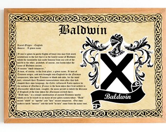 Baldwin Coat of Arms - Etsy