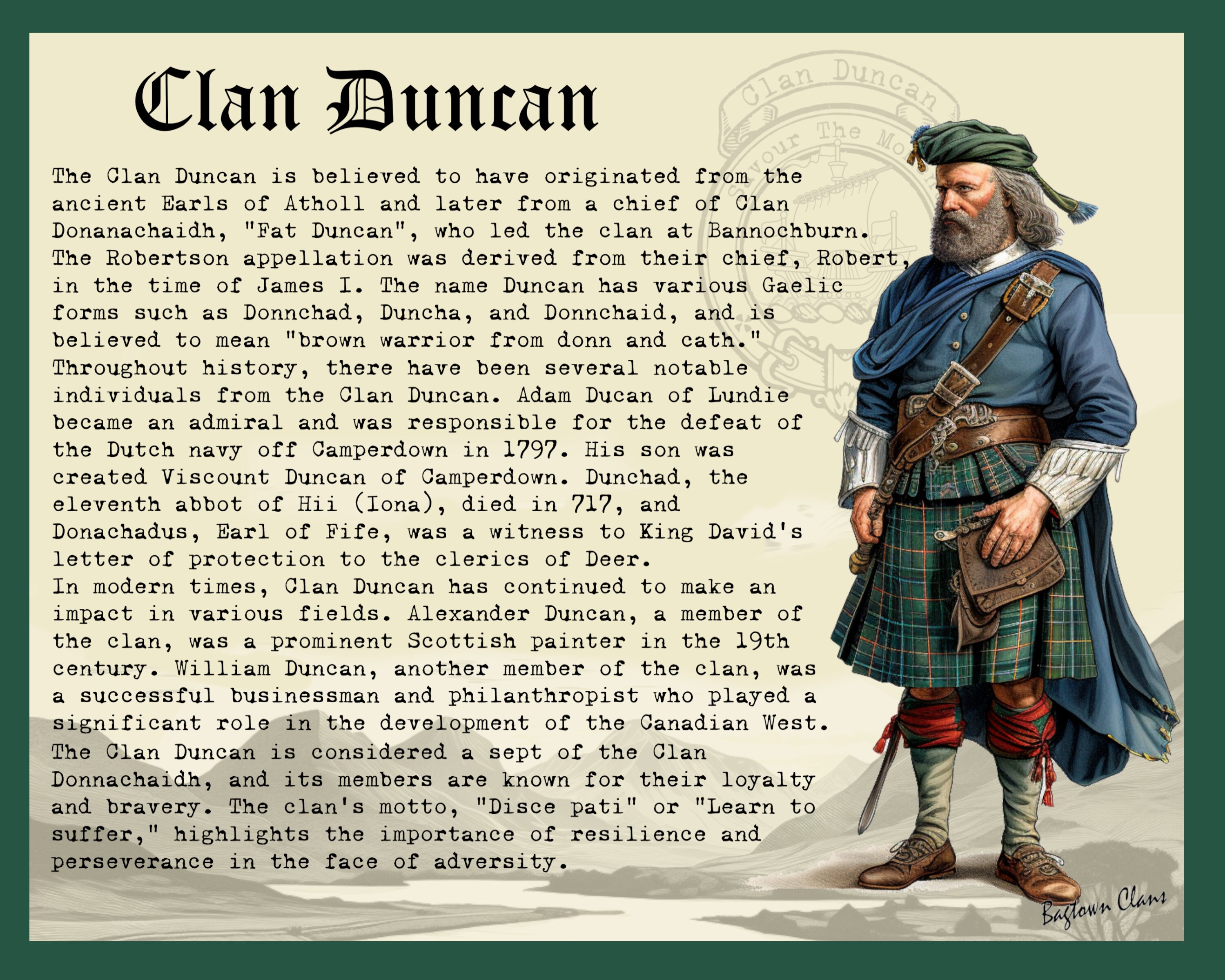 I LUV LTD Dickson Ancestry Booklet Brief History Of The Origins Of The ...