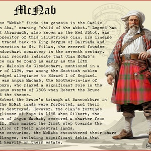 Clan Mcnab Scottish History Poster - Etsy