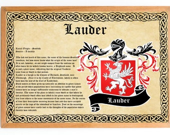 Lauder Crest - Etsy
