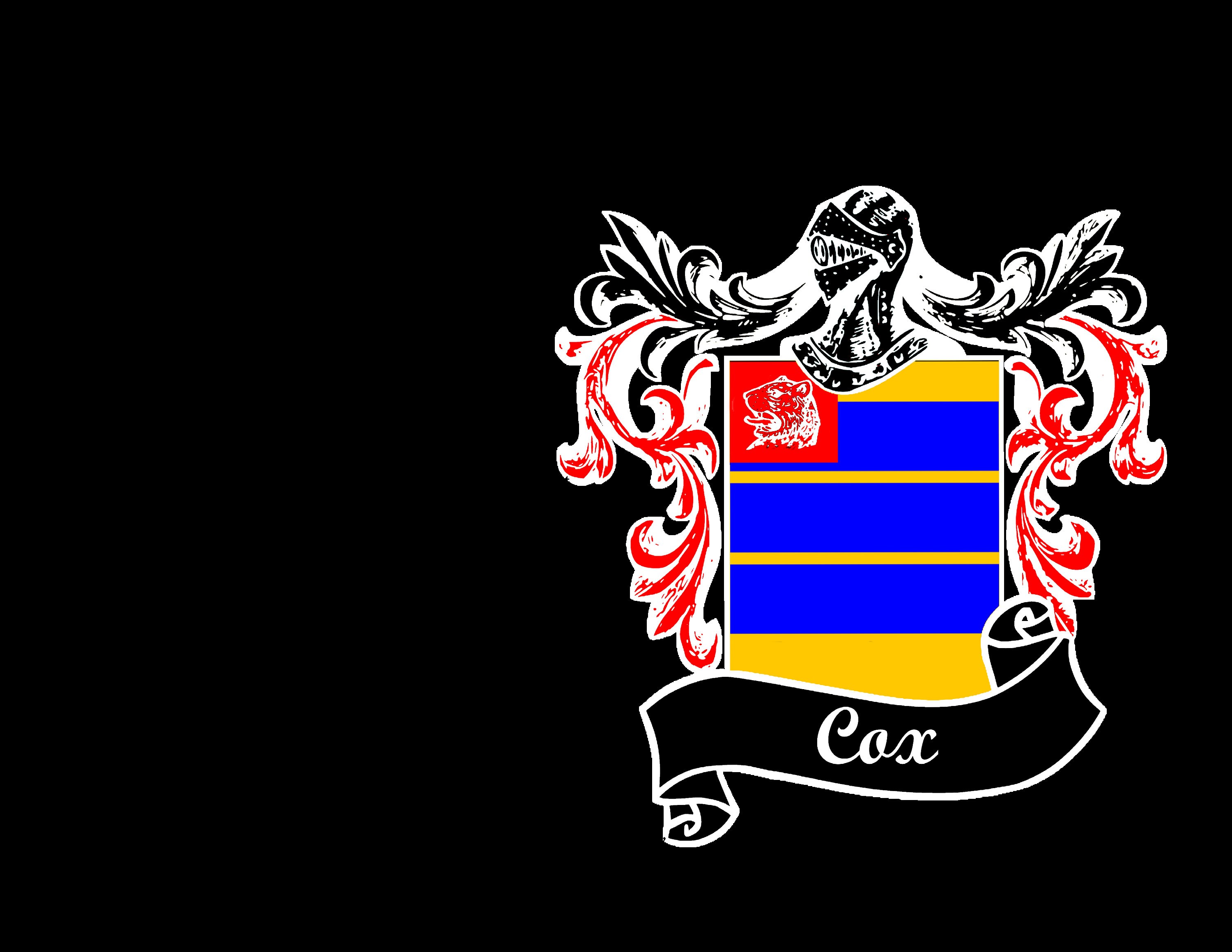 Cox Coat of Arms Vintage Poster - Etsy