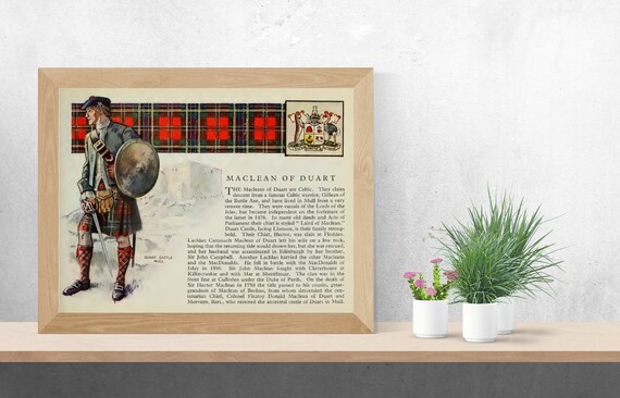 Clan Maclean Vintage Poster | Etsy