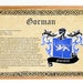 Gorman Coat of Arms Vintage Poster - Etsy