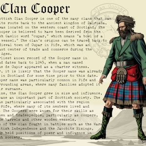 Clan Cooper Scottish History Poster - Etsy