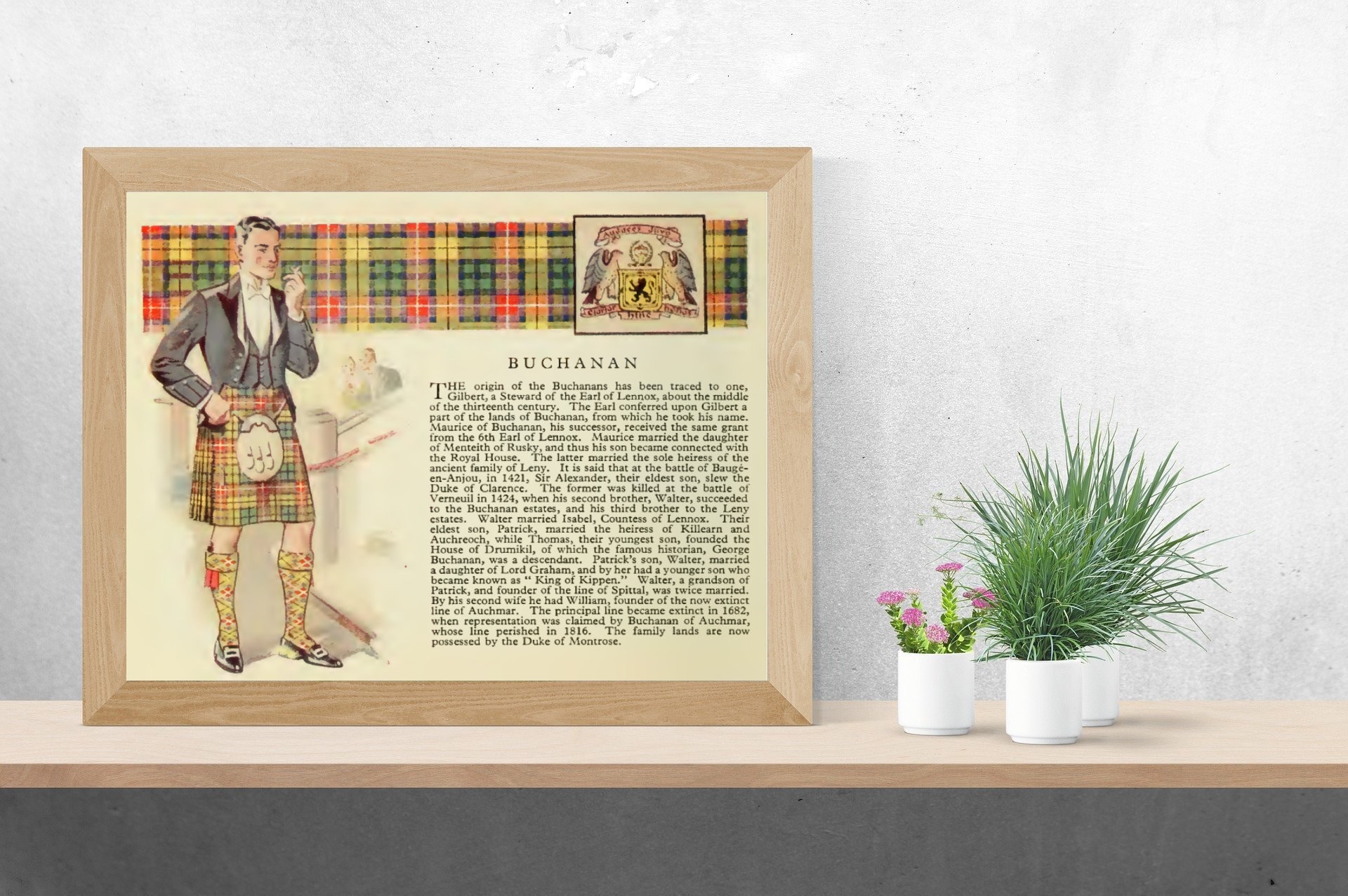 Clan Buchanan History Poster - Etsy Canada