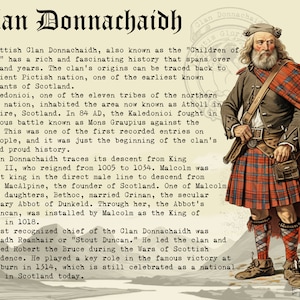 Clan Donnachaidh Scottish History Poster - Etsy