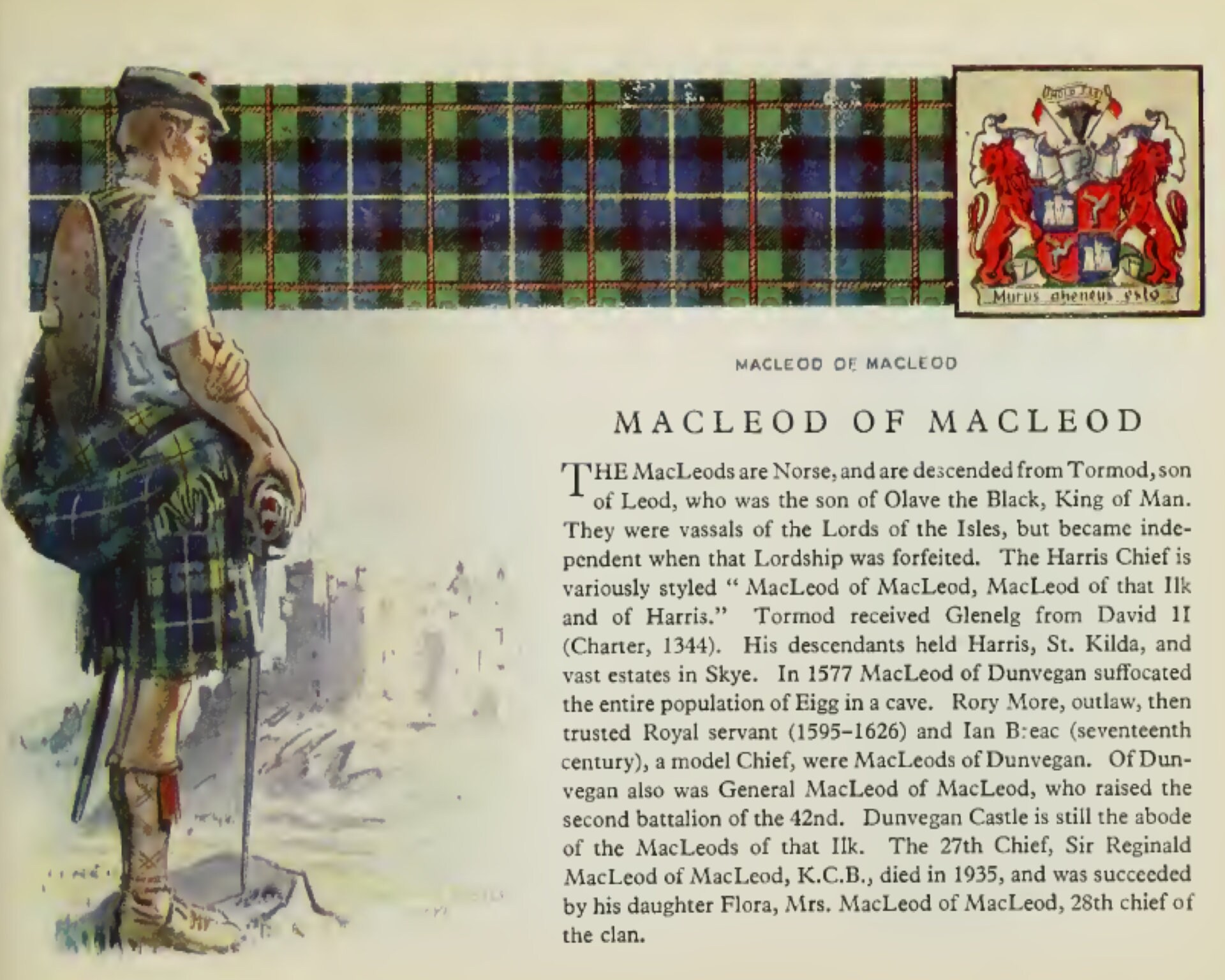 Clan Macleod Vintage Poster - Etsy