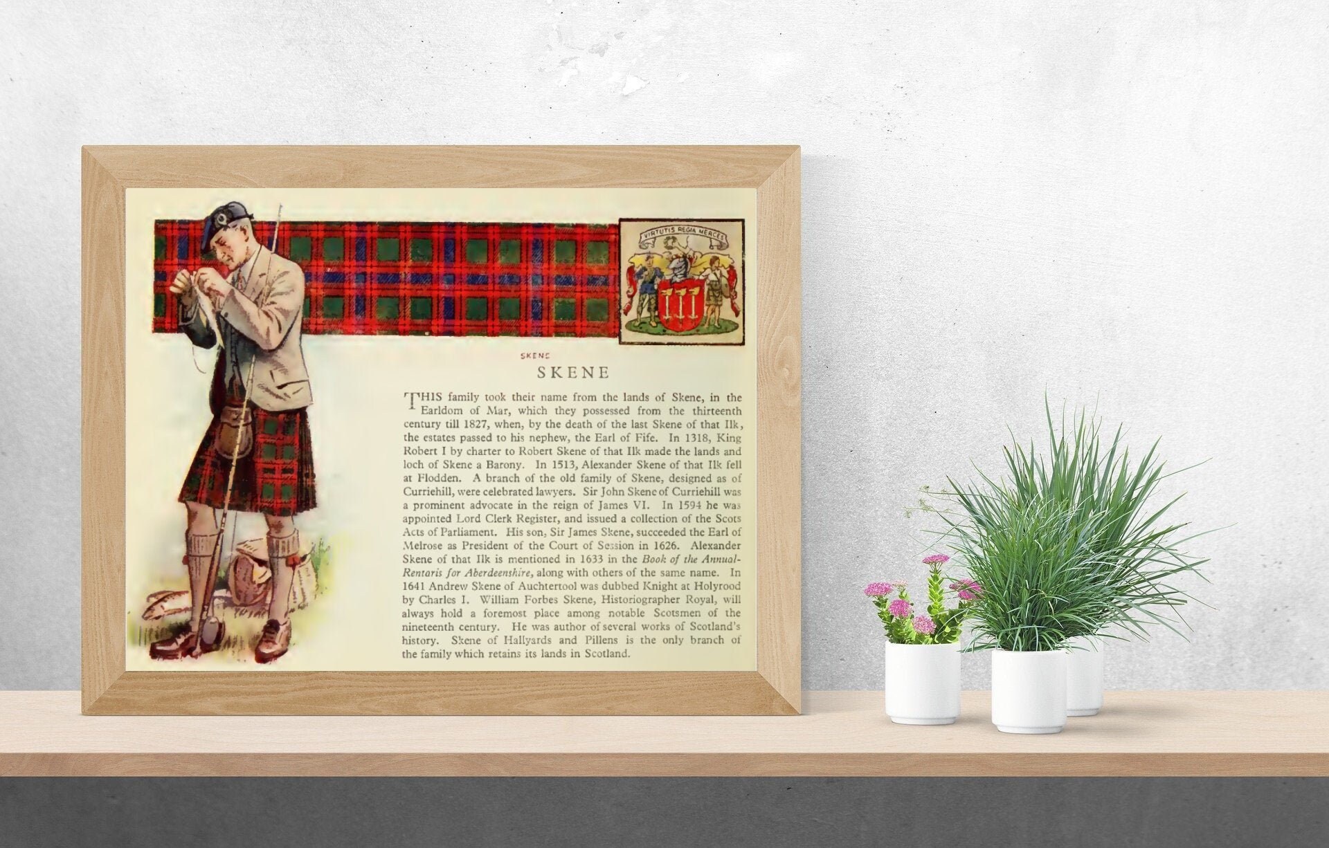 Clan Skene Vintage Poster - Etsy