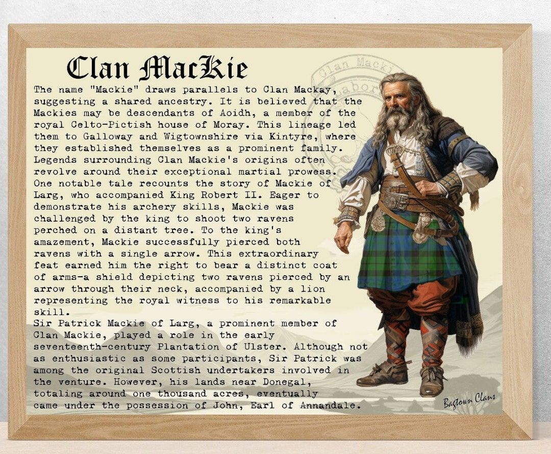Clan Mackie Vintage Poster - Etsy