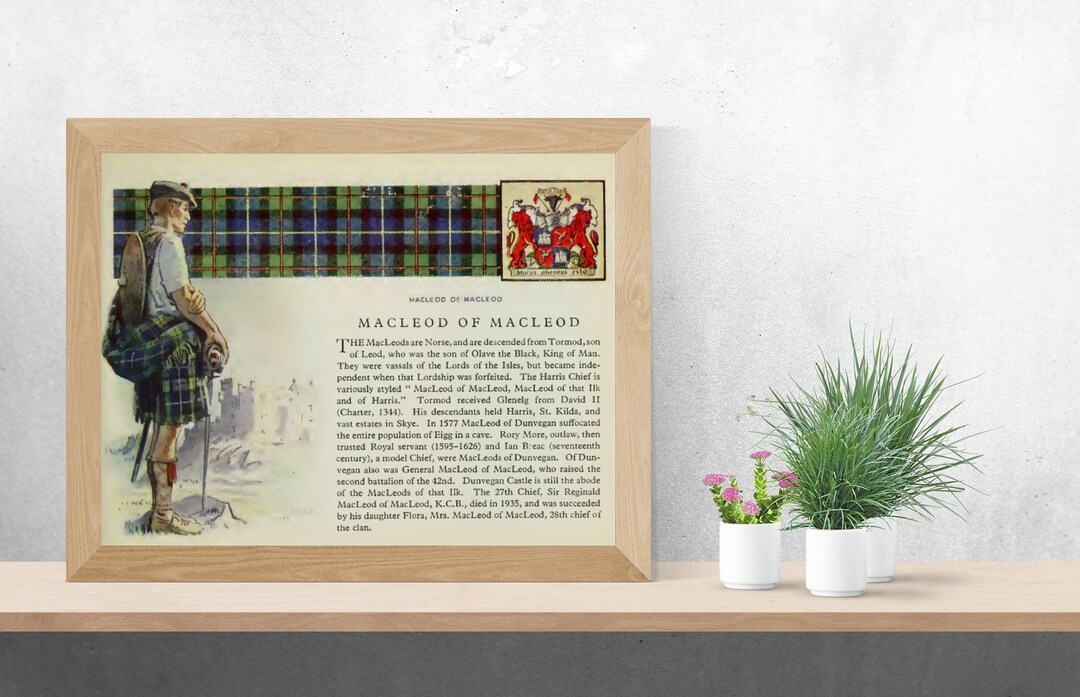 Clan Macleod Vintage Poster - Etsy