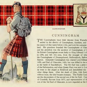 Clan Cunningham Vintage Poster - Etsy Canada