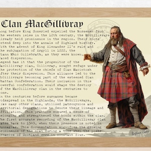Macgillivray Scottish Clan History Poster - Etsy