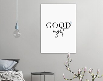 Good Morning Good Night Wall Decor Bedroom Print Set Set of - Etsy