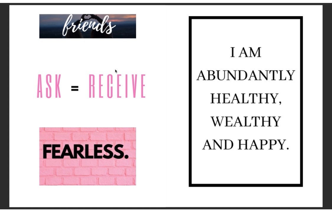 Vision Board Words Quotes and Phrases 29 Printable | Etsy