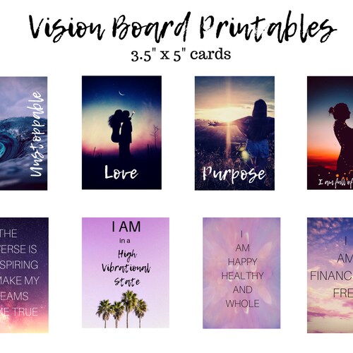 Vision Board Quotes/sayings INSTANT DOWNLOAD Scrapbooking - Etsy