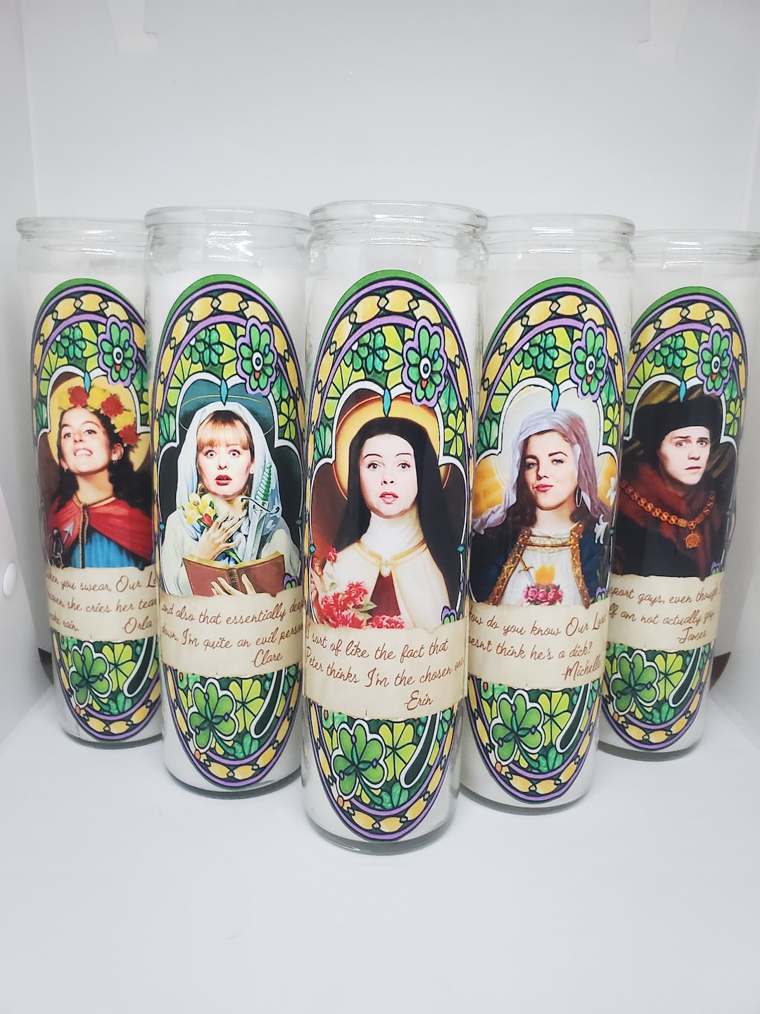 Derry Girls Saint Candles Erin Quinn Clare Devlin Orla Mccool Michelle Mallon James