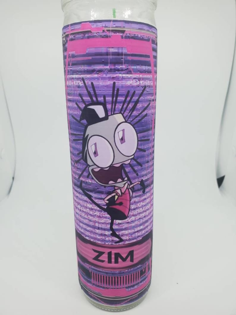 Invader Zim// Prayer Candles// Zim// Dib// Gir// Gaz// Ham// - Etsy