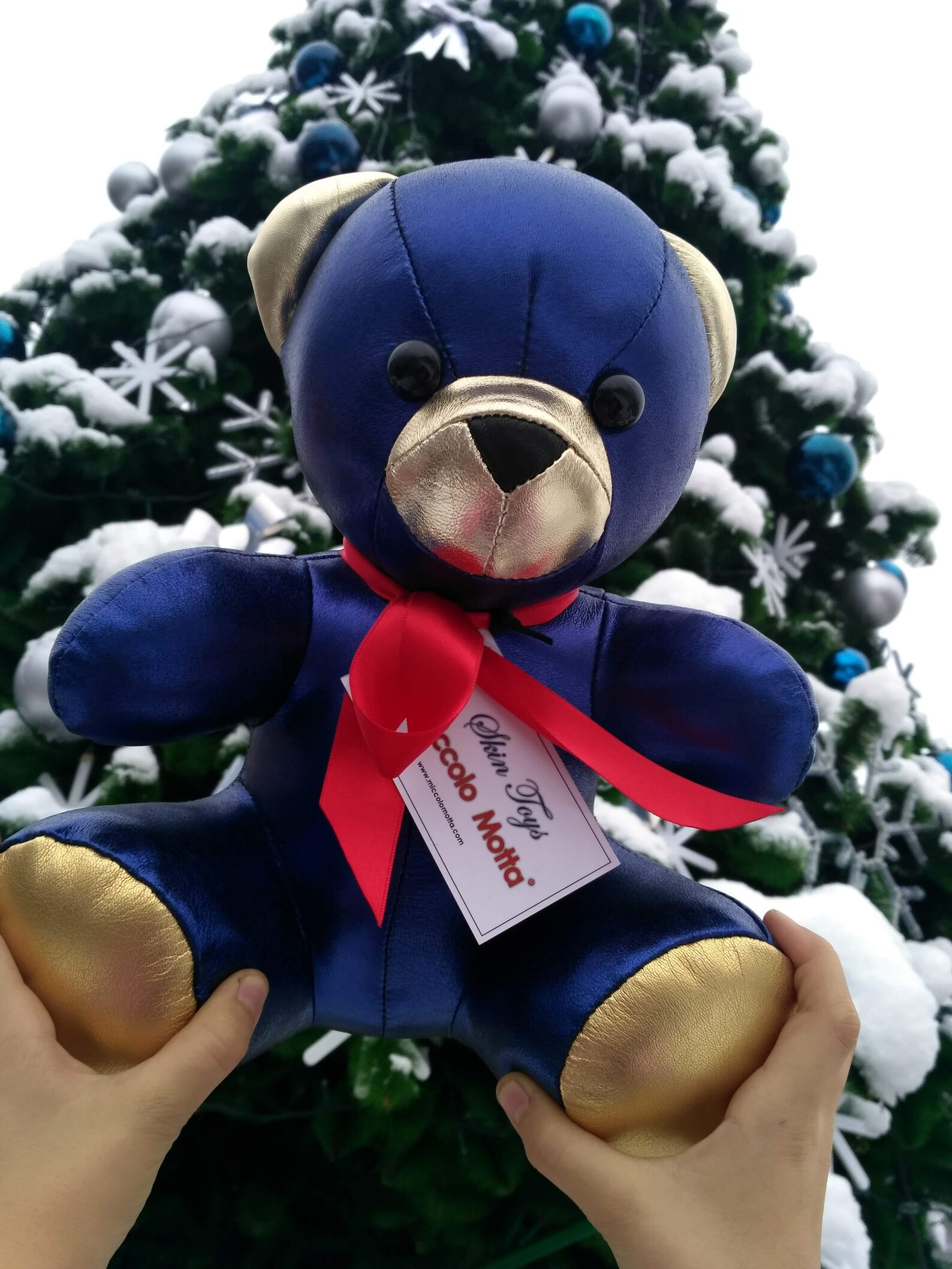 Soft Toy Teddy Bear With Genuine Leather - Etsy