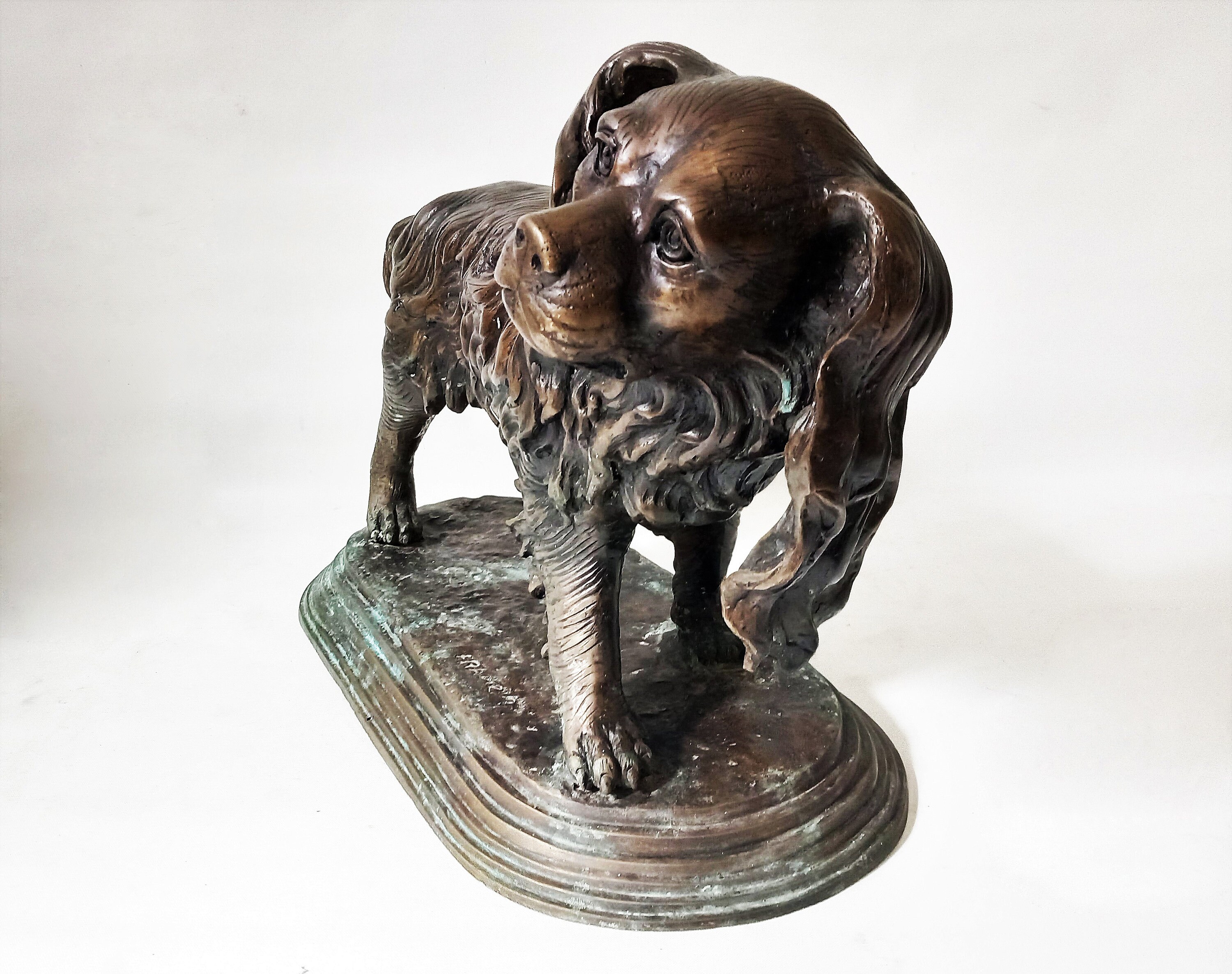 Antique Bronze Statue King Charles Cavalier LIFE-SIZE Sculpture 15 Kg ...