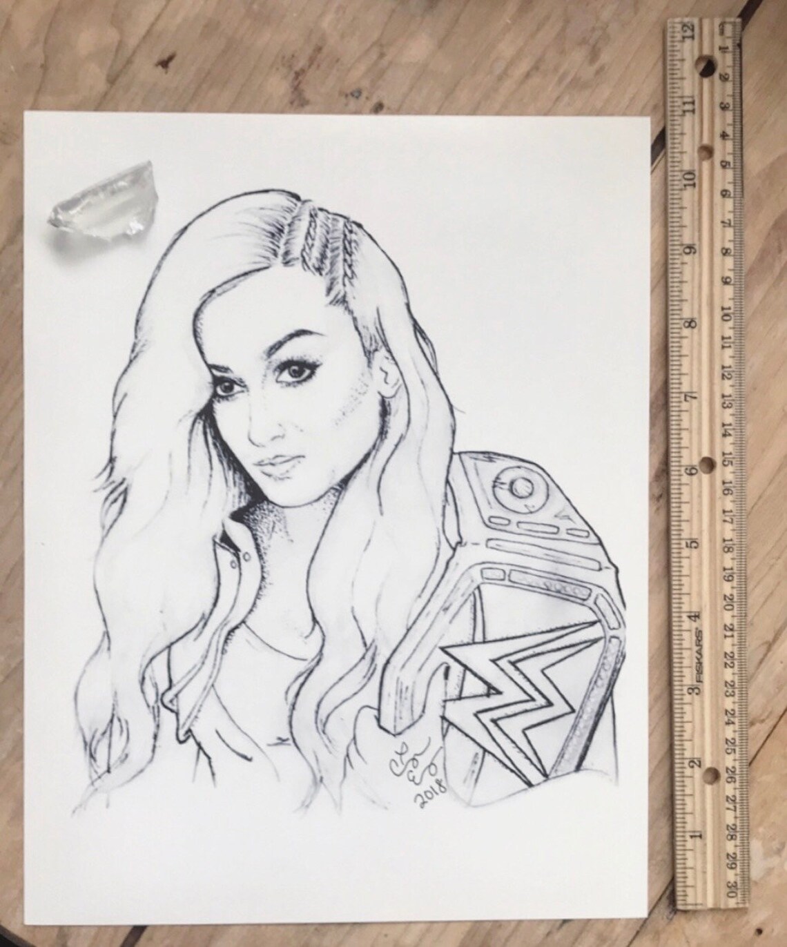 Becky Lynch Print Etsy